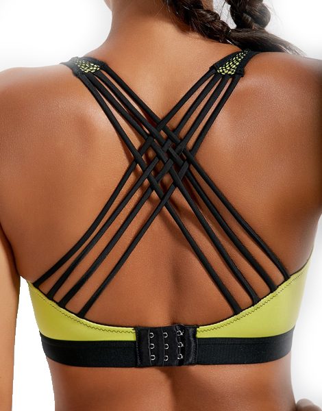 Wholesale Padded Criss Cross Strappy Sports Bra From Gym Clothes