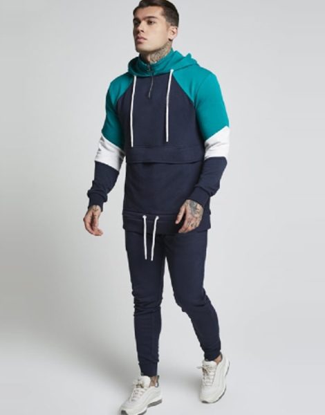 Wholesale Half Zip Pouch Pocket Tracksuit From Gym Clothes